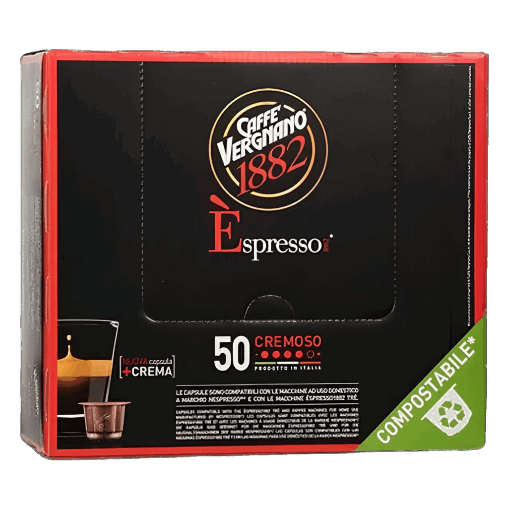 Vergnano Cremoso Compatibile Nespresso® 50 Capsule - RV CAFFÈ SHOP ONLINE